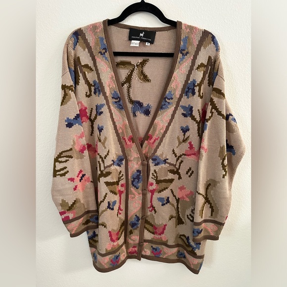 Sweaters | Peruvian Collection Sz M Floral Cardigan | Poshmark